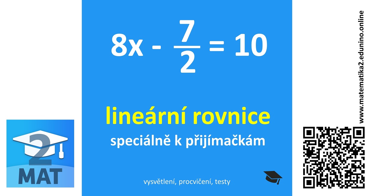 Různé lineární rovnice k přijímačkám | EDUnino