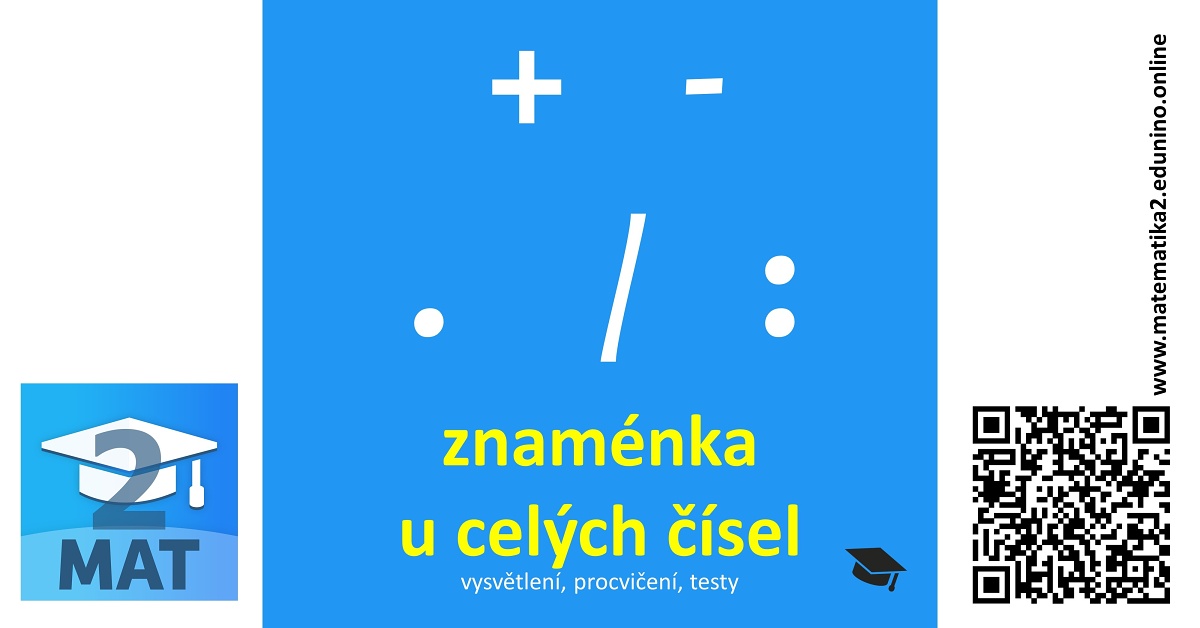 Celá čísla - operace se znaménky | EDUnino